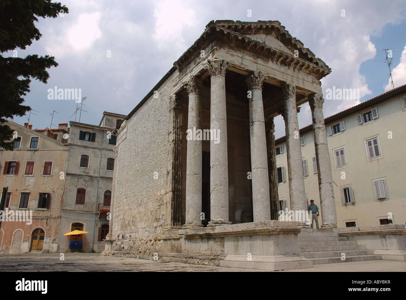 Temple of Augustus Pula Istria Croatia former ex Yugoslavia Pola ...