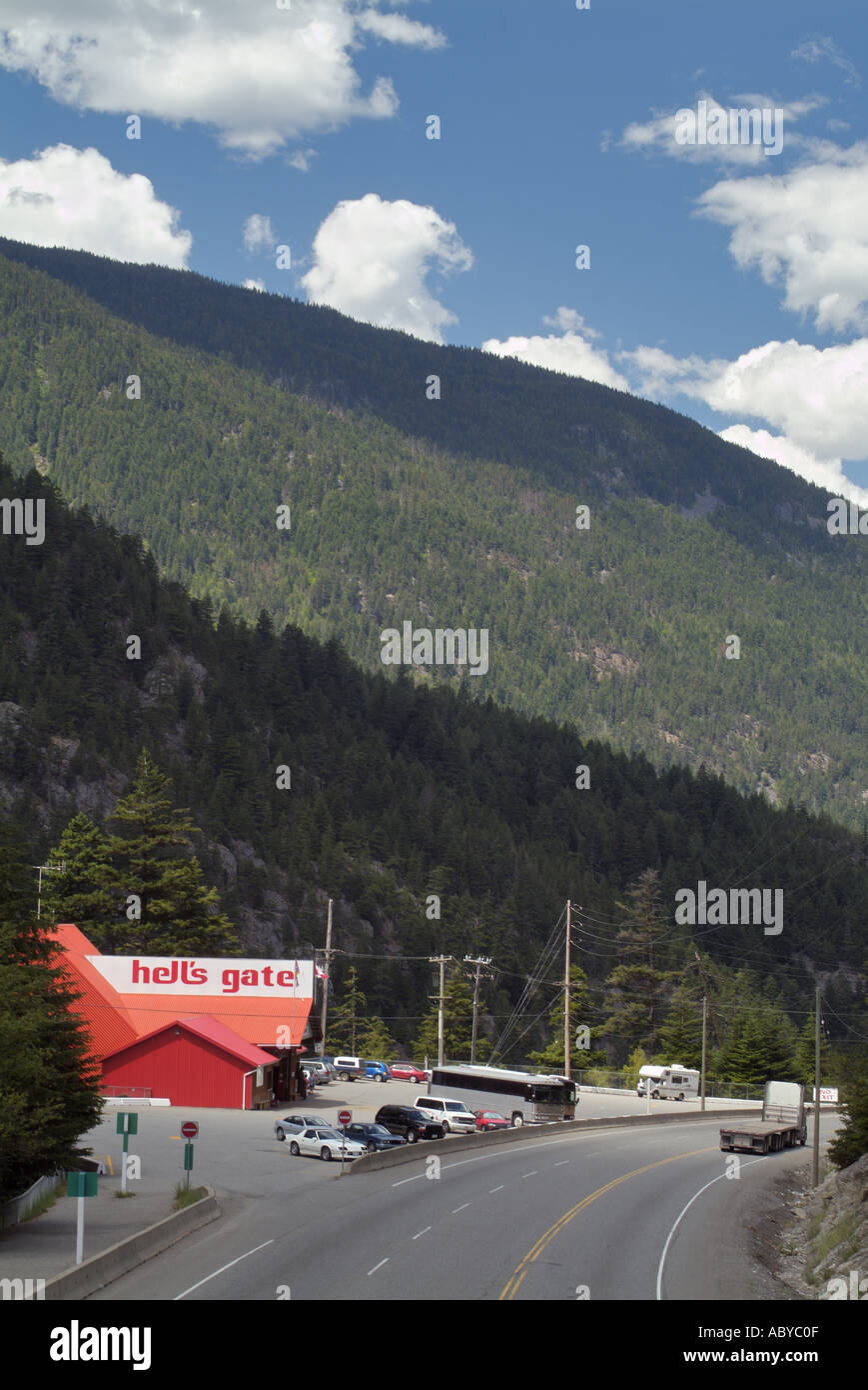Hells Gate Airtram terminal Fraser Canyon British Columbia Canada Stock ...