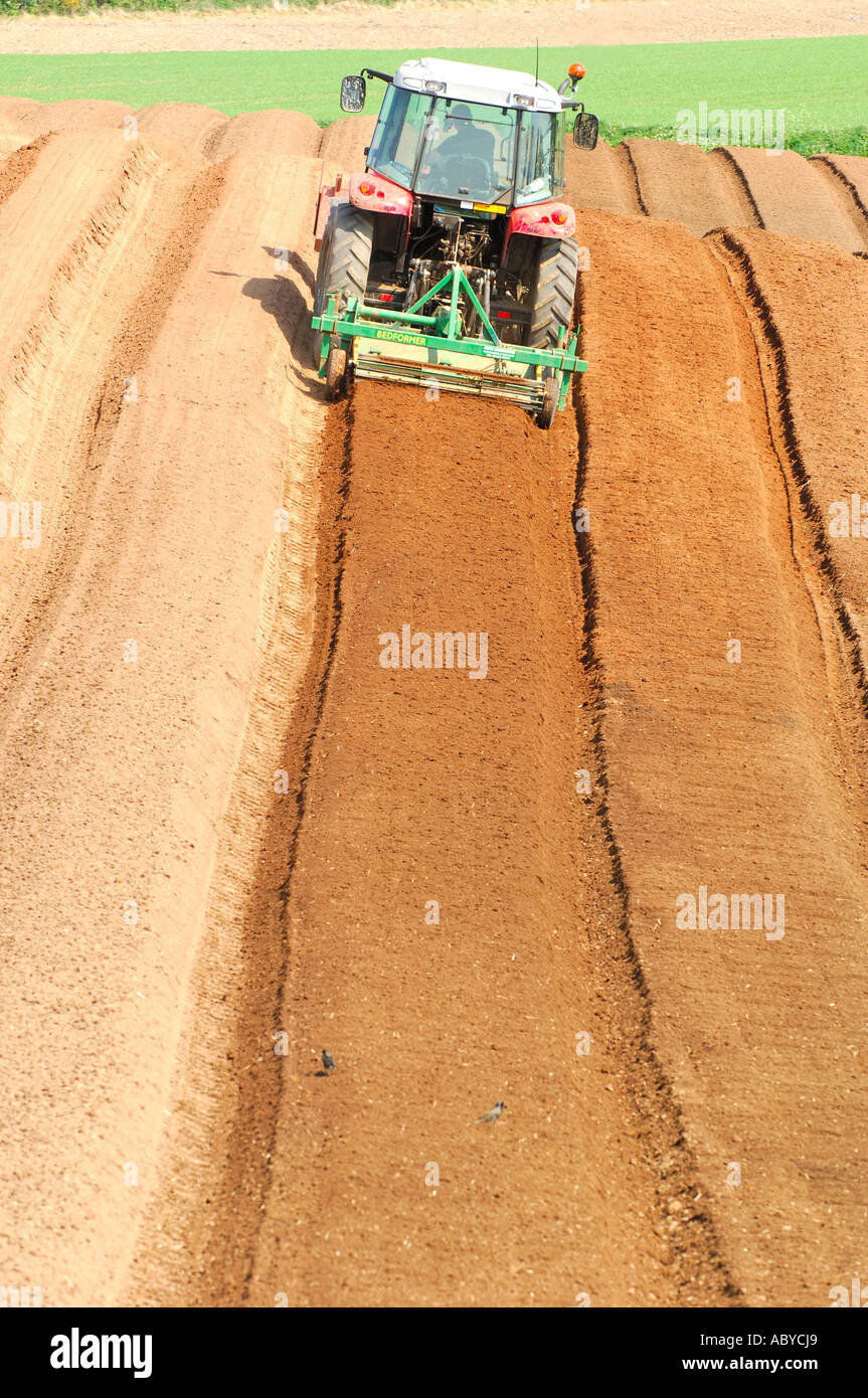 tractor working the ground County Down Northern Ireland Stock Photo - Alamy
