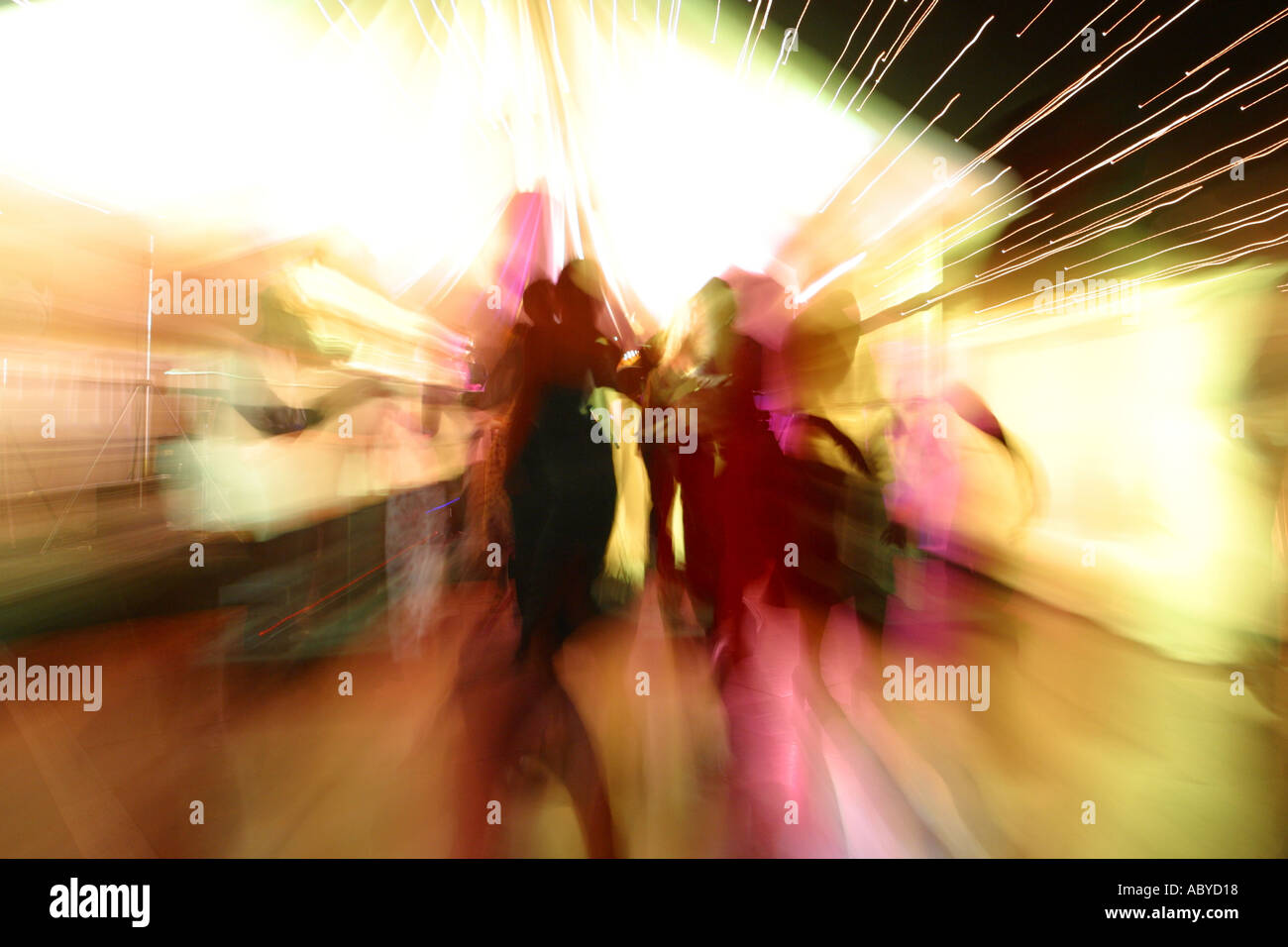 Blurred dancers at a disco dancing nightclub Stock Photo - Alamy