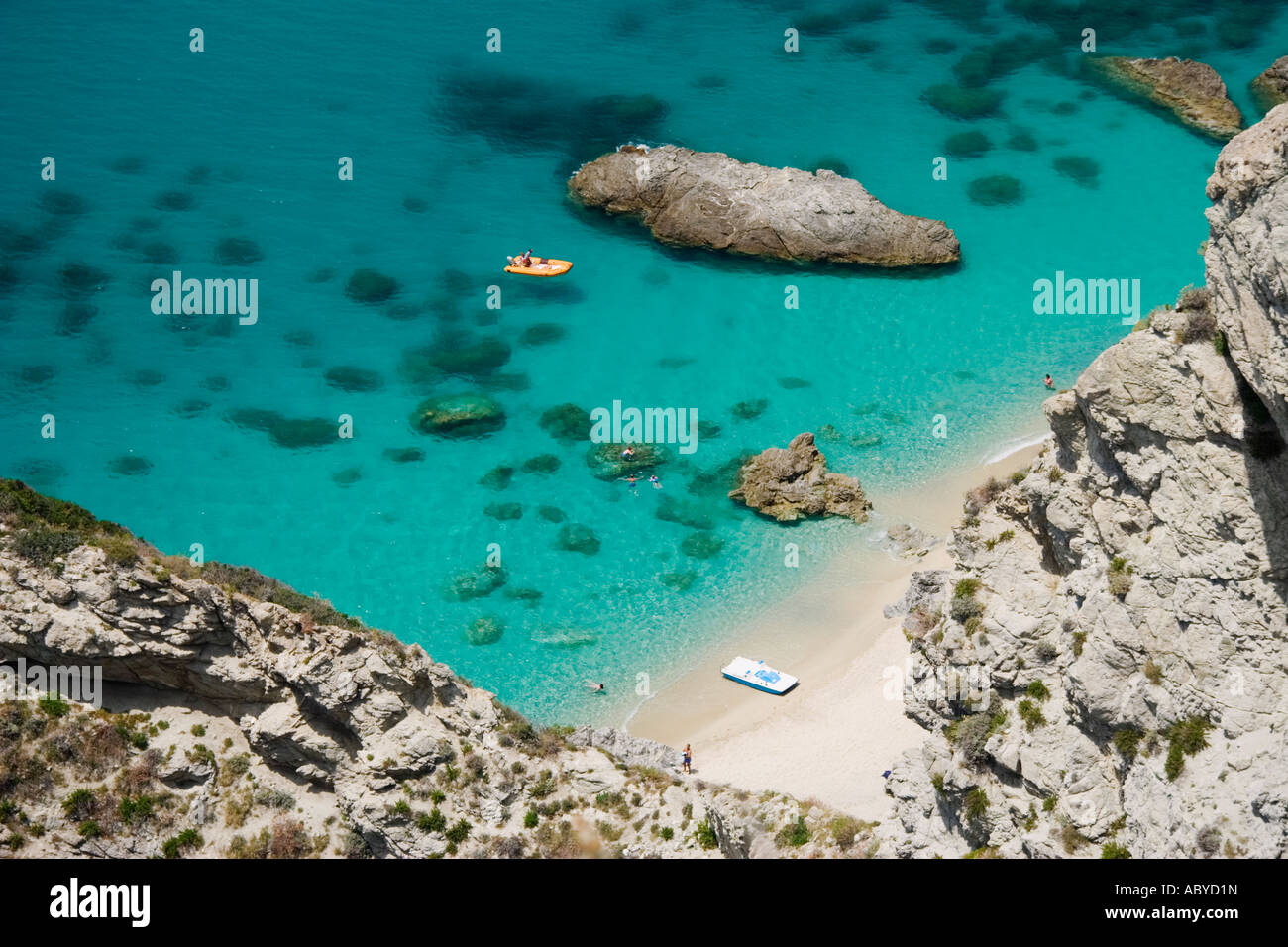 Capo Vaticano Beach Stock Photo - Alamy