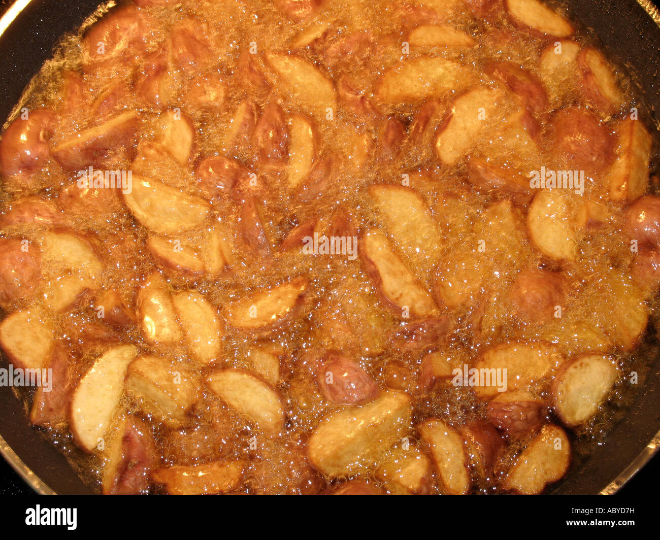 Deep fried potatoes Stock Photo - Alamy