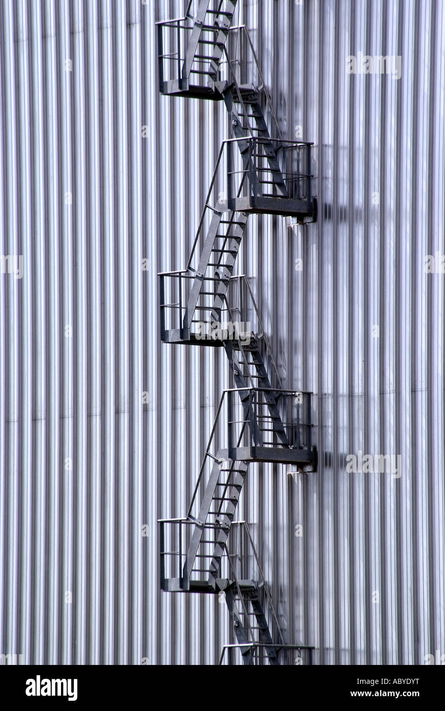 EXTERNAL FIRE ESCAPE ON THE COLD WAR MUSEUM AT RAF COSFORD IN ...