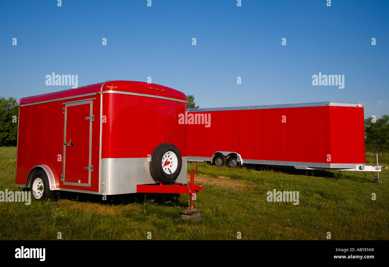 Trailers in the field hi-res stock photography and images - Alamy