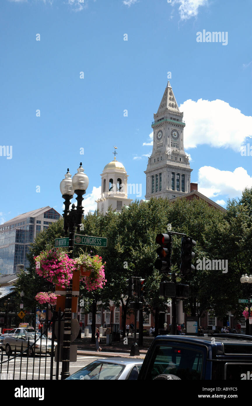 Boston old customs house hi-res stock photography and images - Alamy
