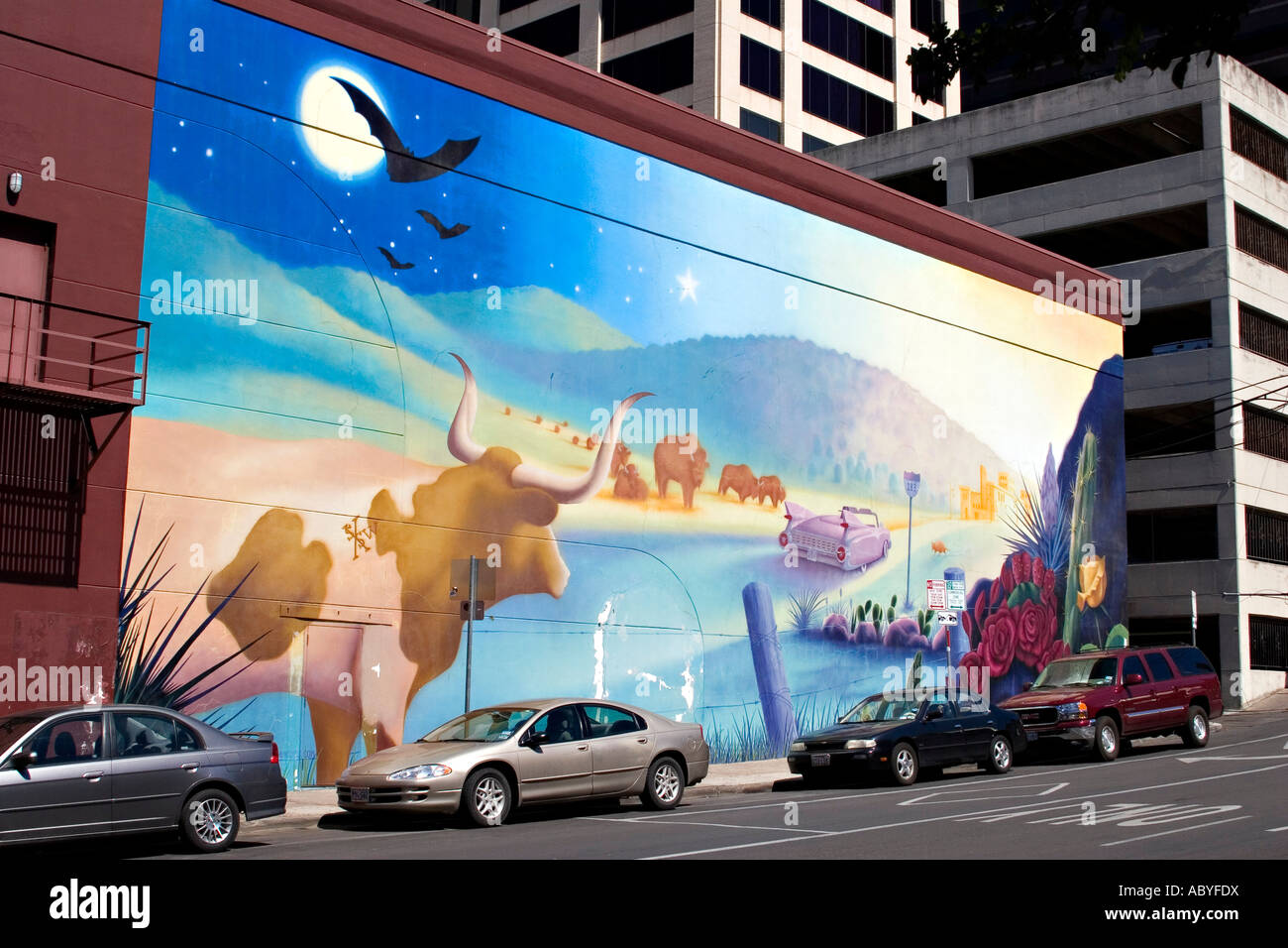 Austin texas street art mural hi-res stock photography and images - Alamy