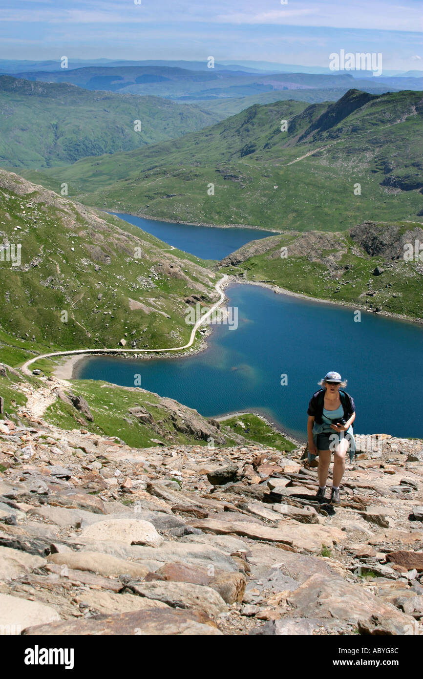 Hiking in Snowdonia Stock Photo - Alamy