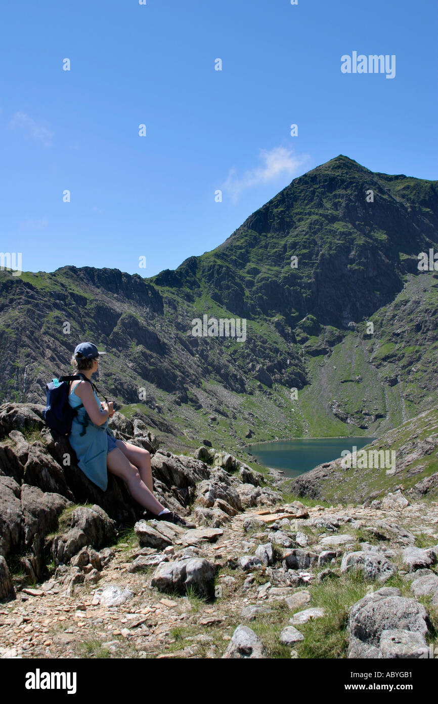 Hiking in Snowdonia Stock Photo - Alamy