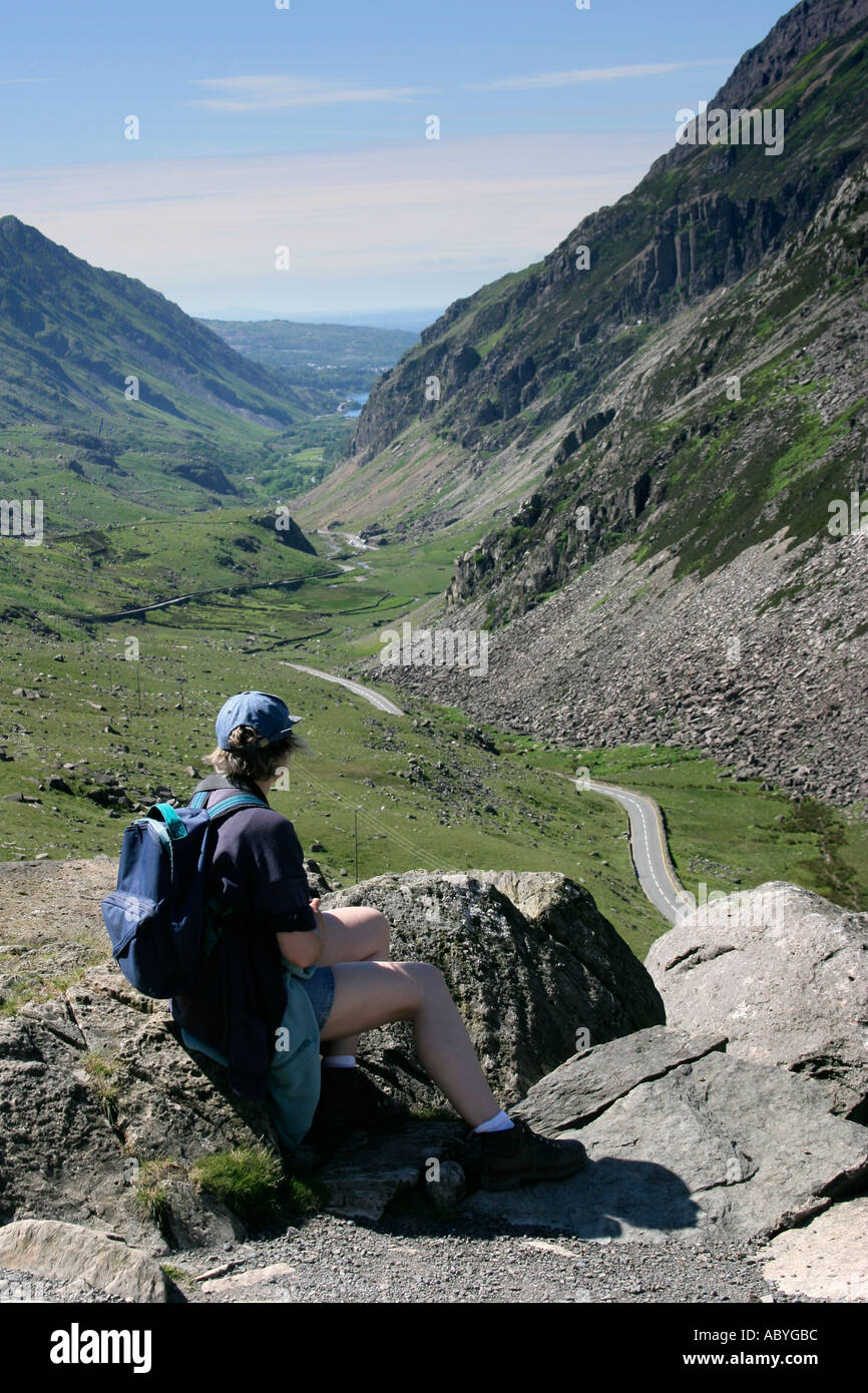 Hiking in Snowdonia Stock Photo - Alamy