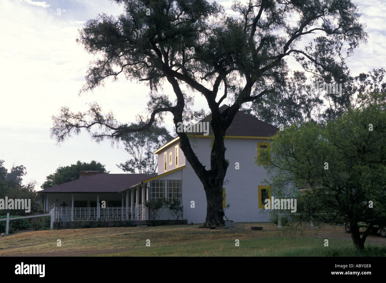 Main Ranch house Santa Cruz Island Channel Islands California Stock ...