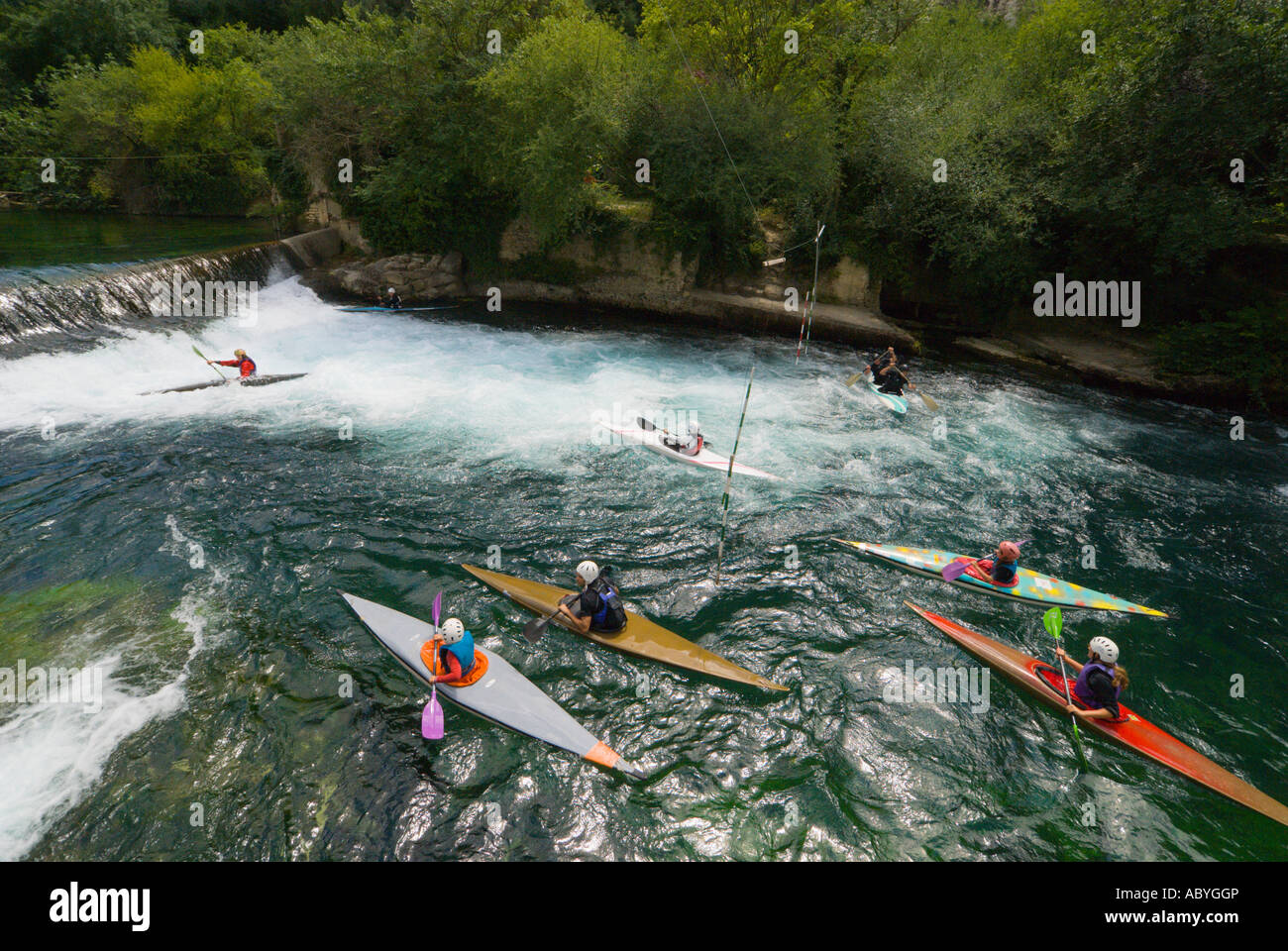 Canoe sorgue river france hi-res stock photography and images - Alamy