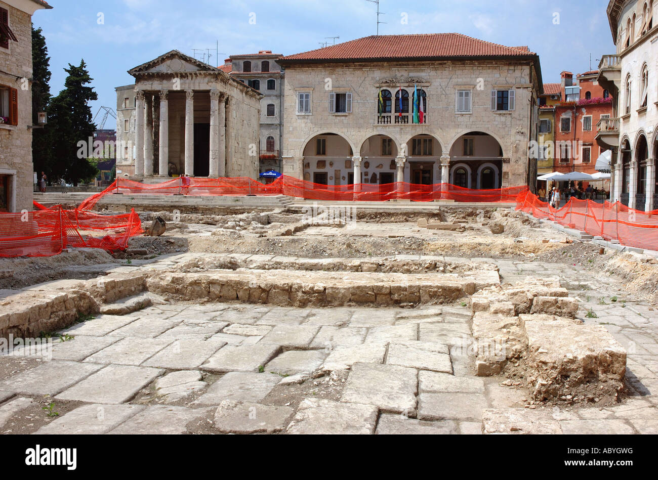 Roman Ruins Pula Istria Croatia former ex Yugoslavia Pola Polei Croazia ...