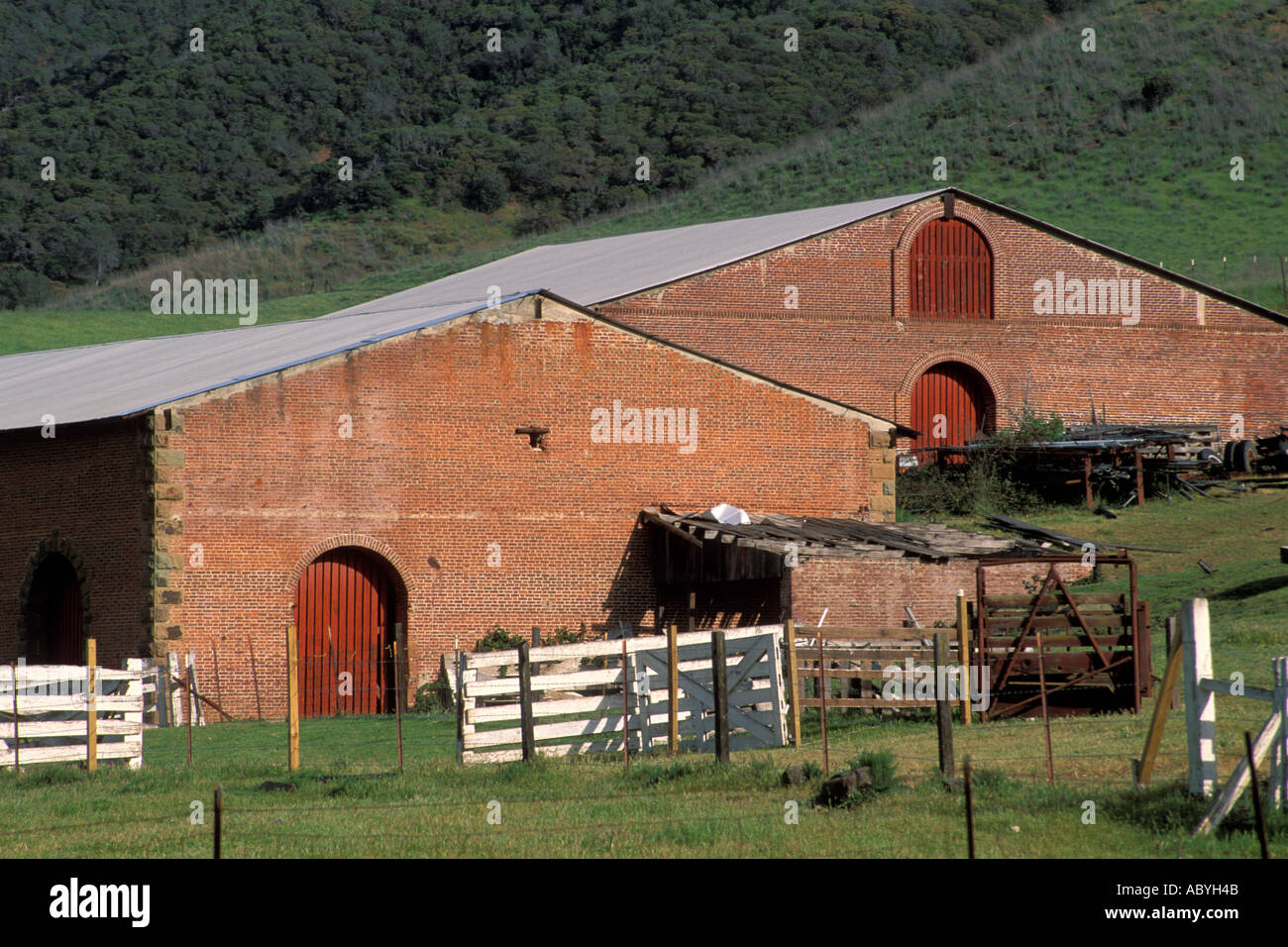 Old brick winery barn at Main Ranch Santa Cruz Island Channel Islands ...