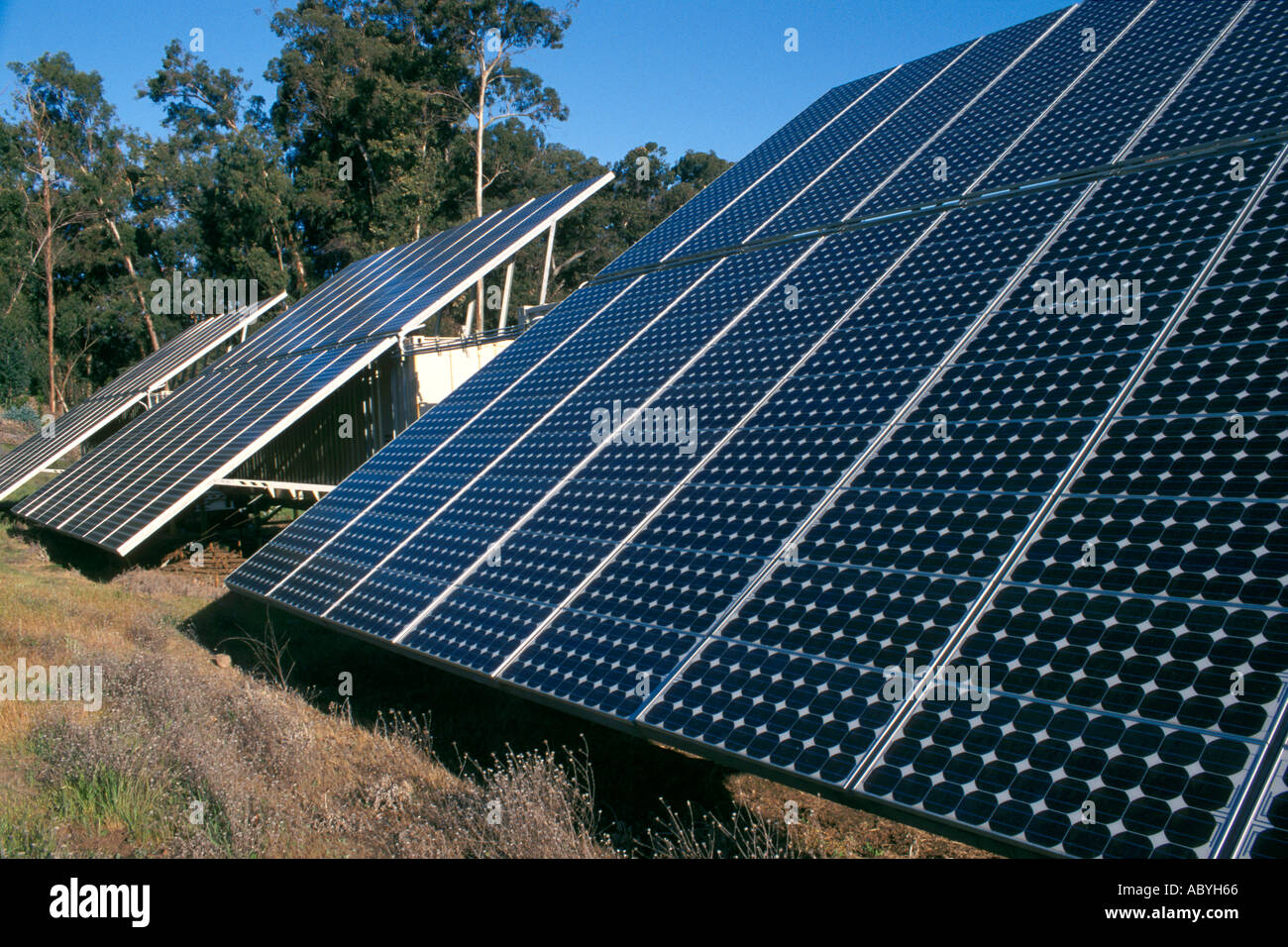 Solar photo electric power generating cell panels Main Ranch Santa Cruz ...