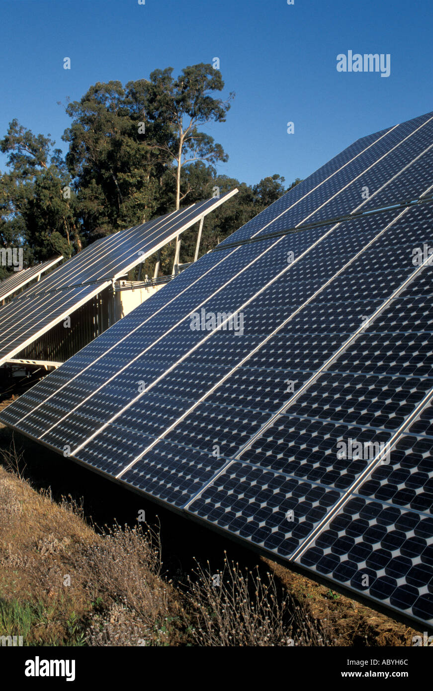 Solar photo electric power generating cell panels Main Ranch Santa Cruz ...