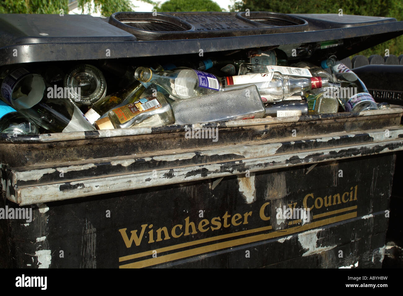 Clear Glass Bottle Recycling Bins High Resolution Stock Photography and Images - Alamy