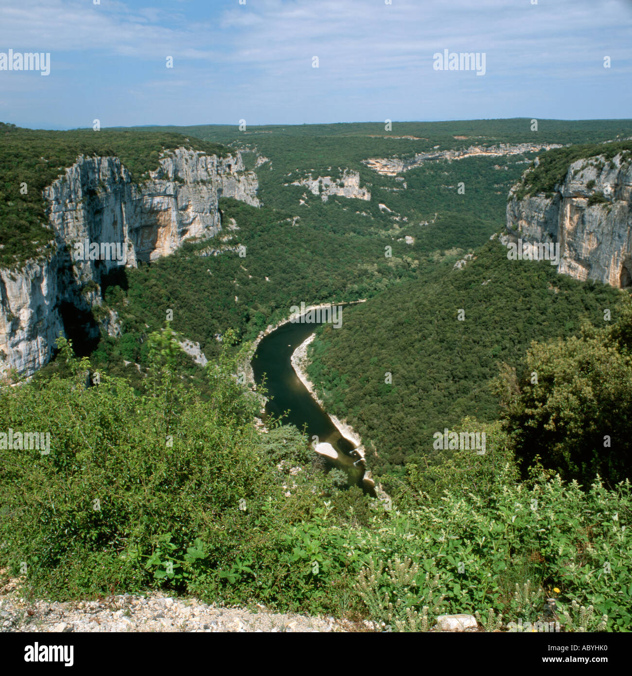 French gorges the ardeche river holiday hi-res stock photography and ...