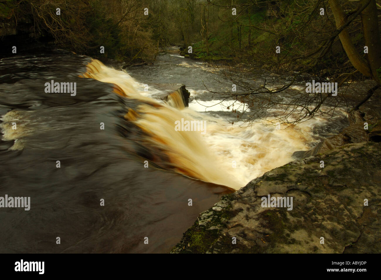 Catrake force waterfall river swale hi-res stock photography and images ...