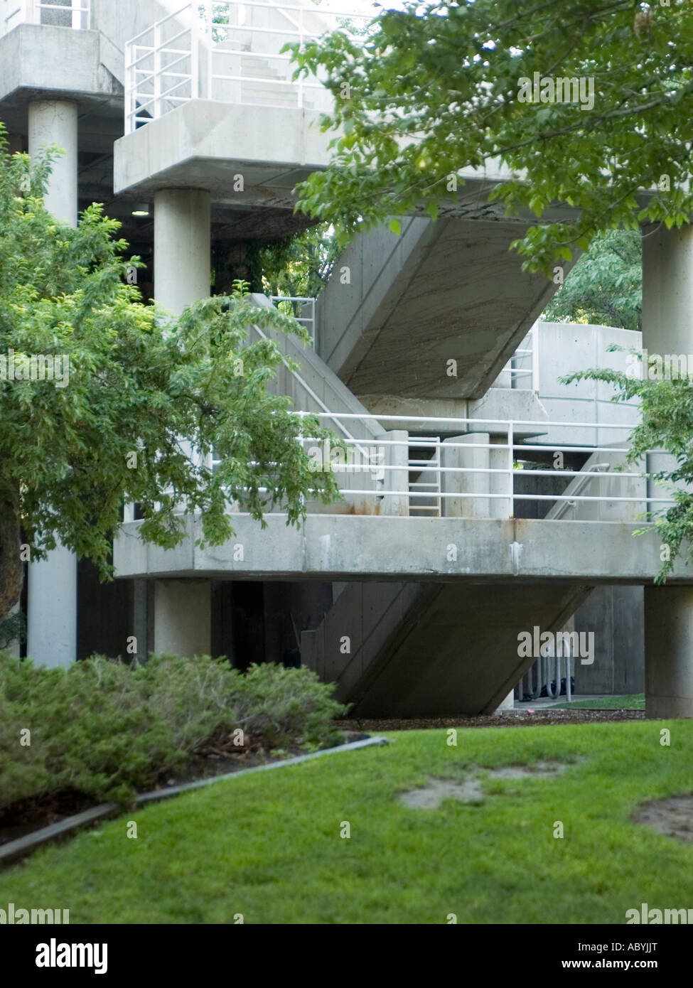 Stairs to learning - concrete stairs on the University of Utah campus ...