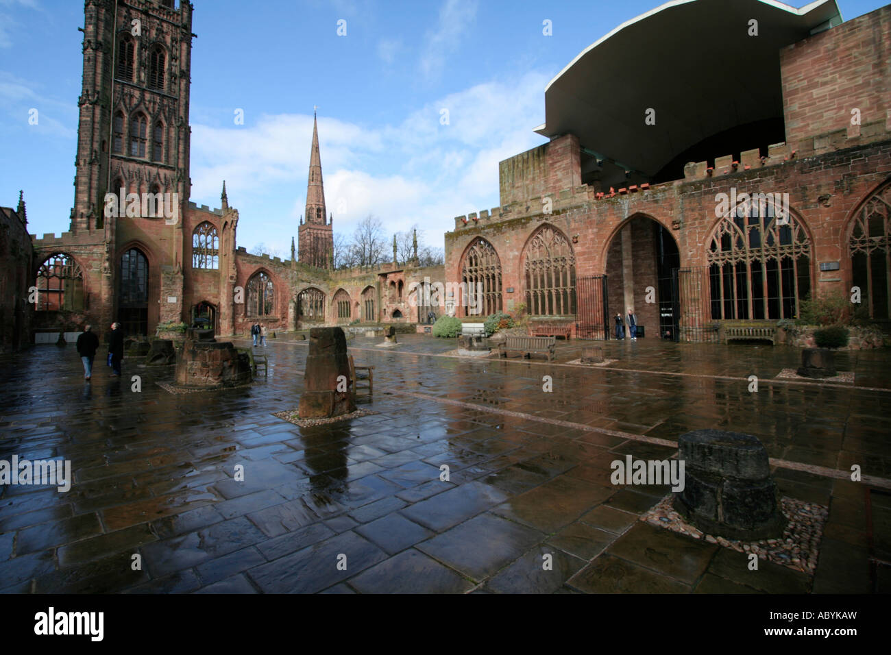 coventry city cathedral ruins england uk gb Stock Photo - Alamy