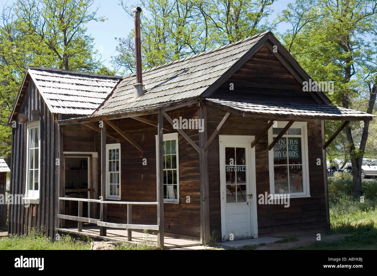 Trading post building Stock Photo - Alamy