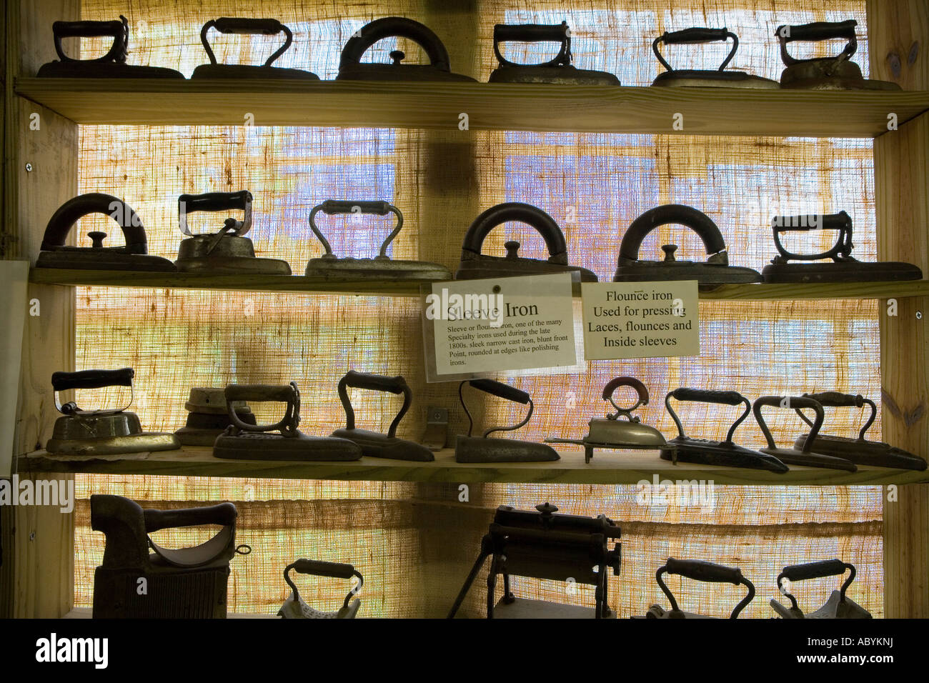 Large collection of antique sad irons at eccentric Iron Man Museum ...