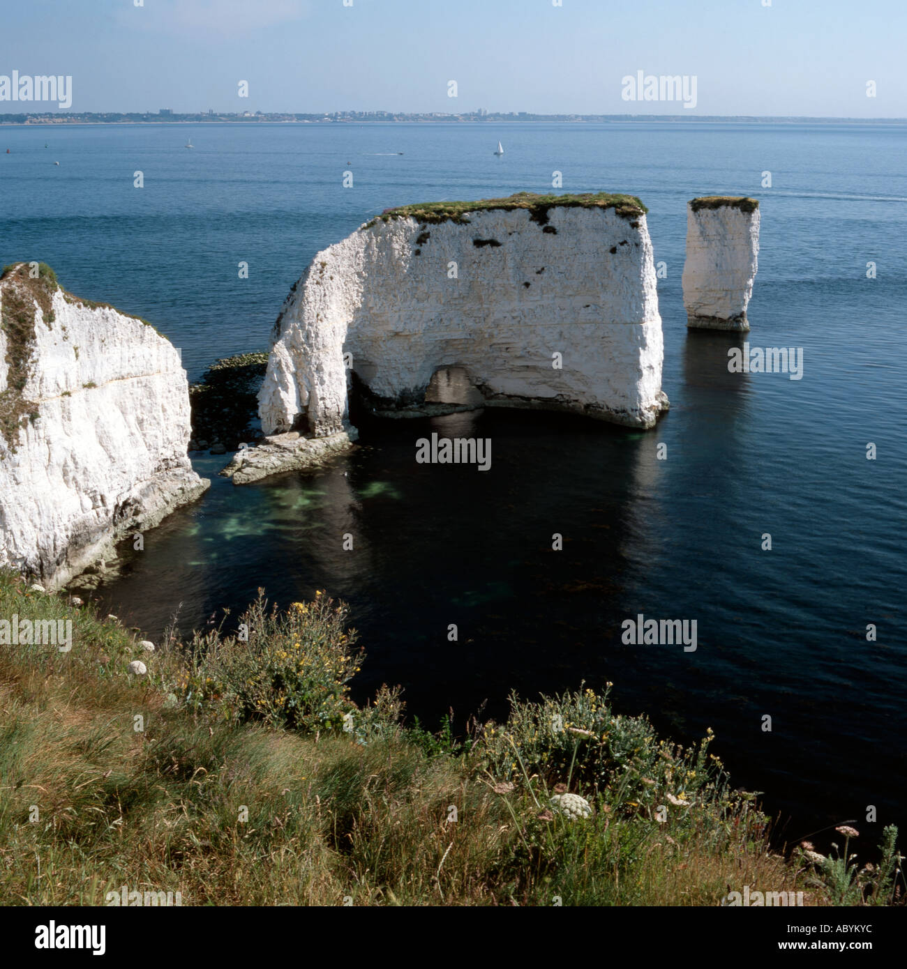 Old Harry Rocks Dorset England UK Stock Photo - Alamy