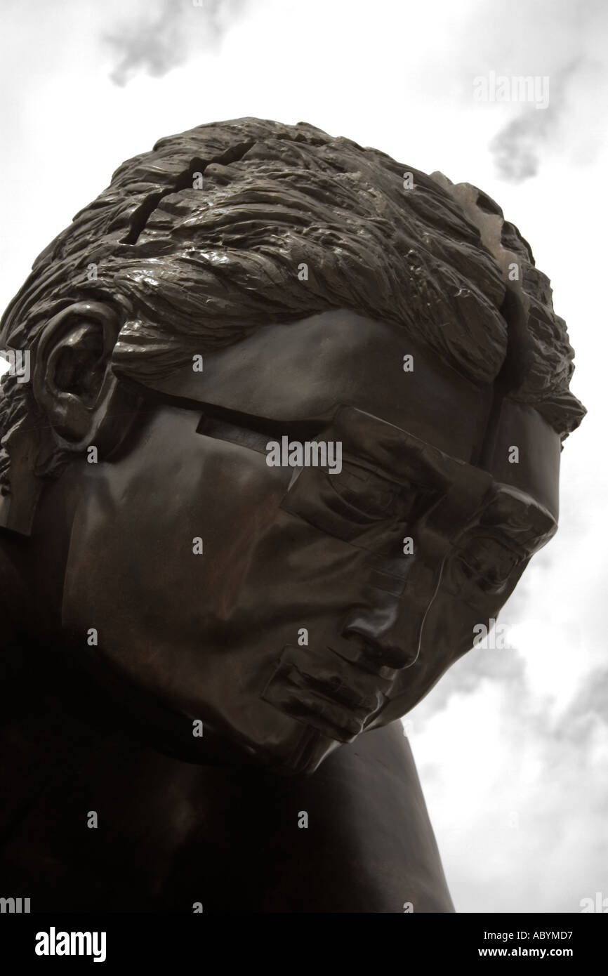 Closeup of Statue at British Library Stock Photo - Alamy