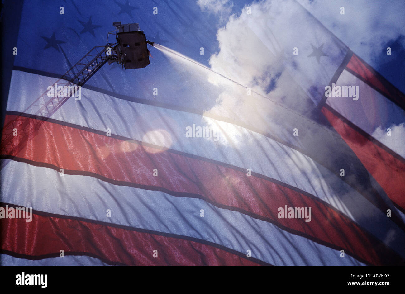 Fire ladder flag hi-res stock photography and images - Alamy