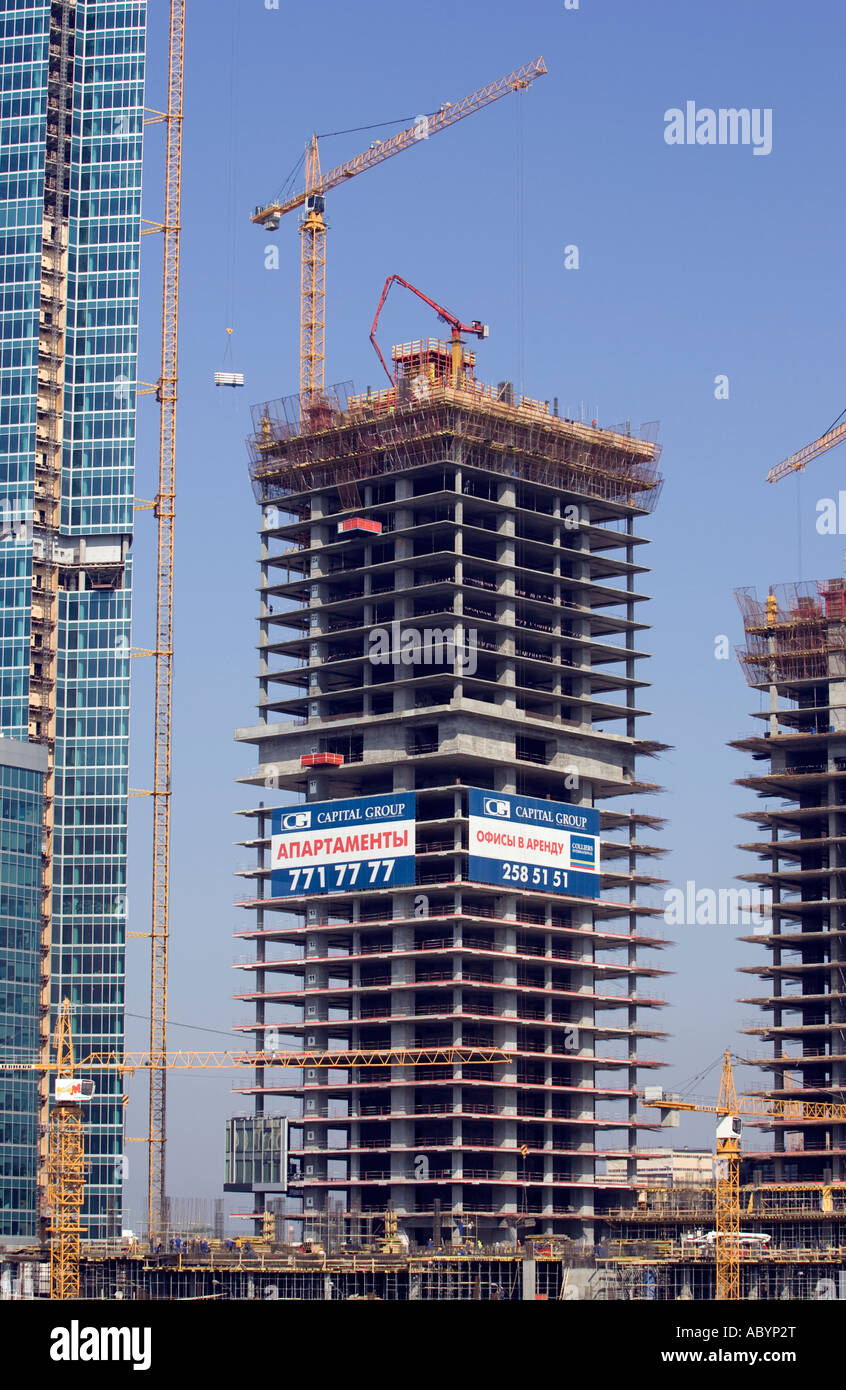 The Federation Tower skyscraper complex currently under construction in ...