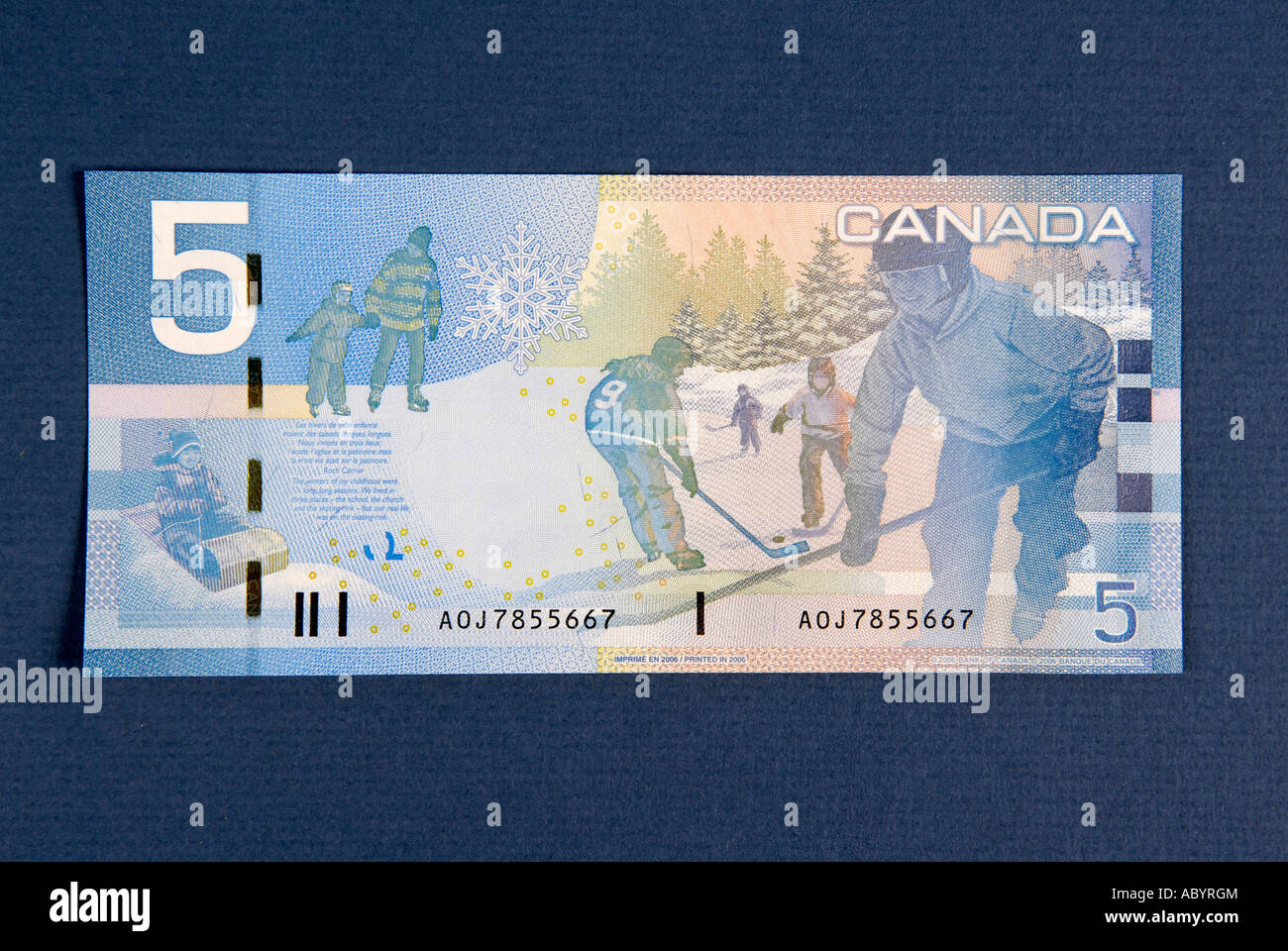 Five canadian dollar bill hi-res stock photography and images - Alamy