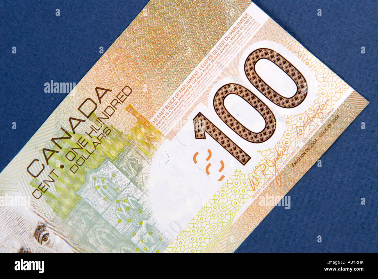 One Hundred 100 dollar bill Canadian Canada cash money Stock Photo - Alamy