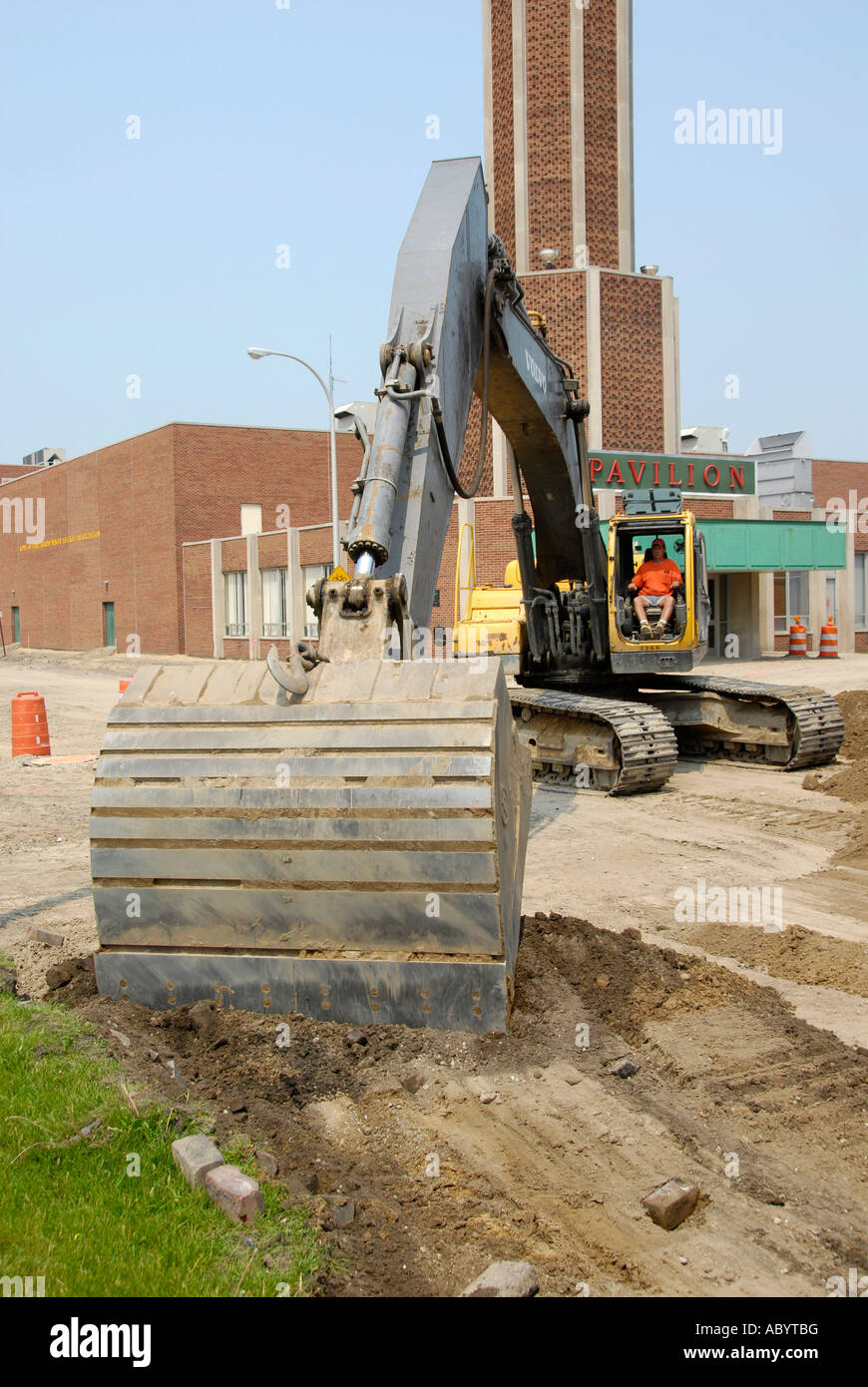 large industrial excavator steam shovel road making machinery and ...