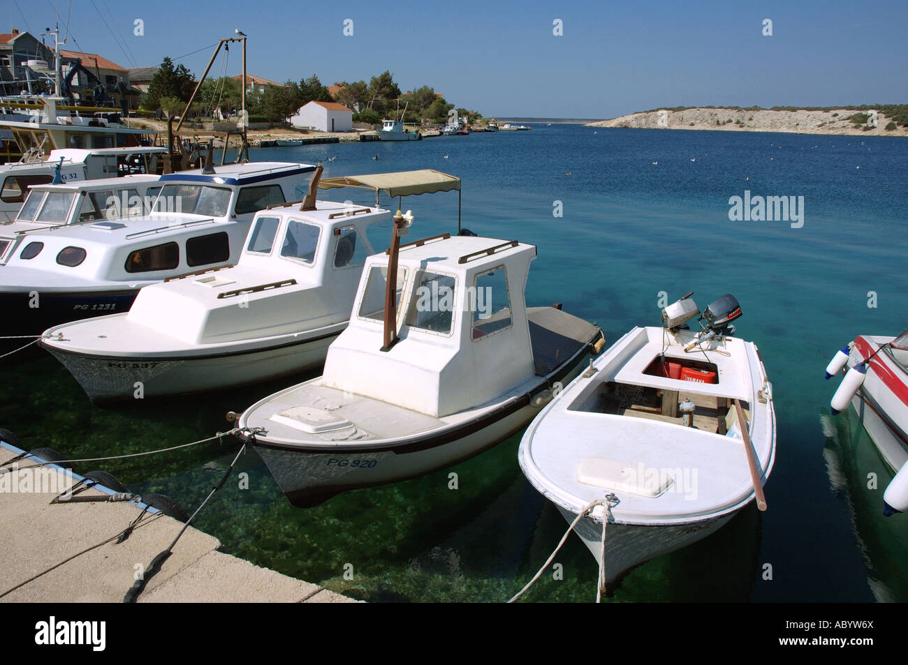 Simuni Pag Island Dalmatia Croatia former ex Yugoslavia Pago Dalmacija ...