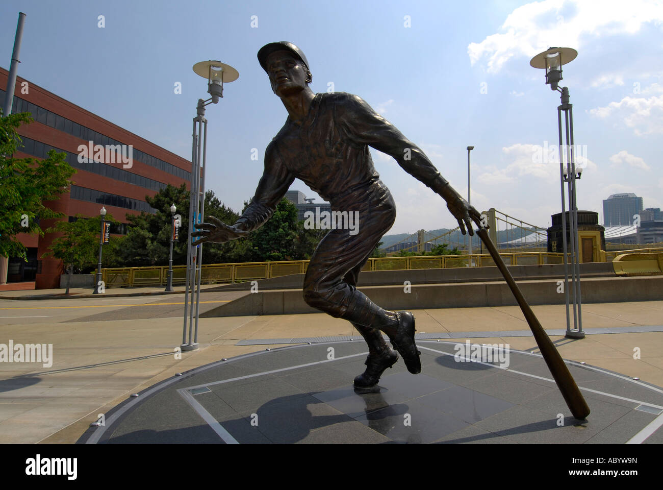 Roberto Clemente statue at 3 Rivers Stadium Pittsburgh Pennsylvania ...