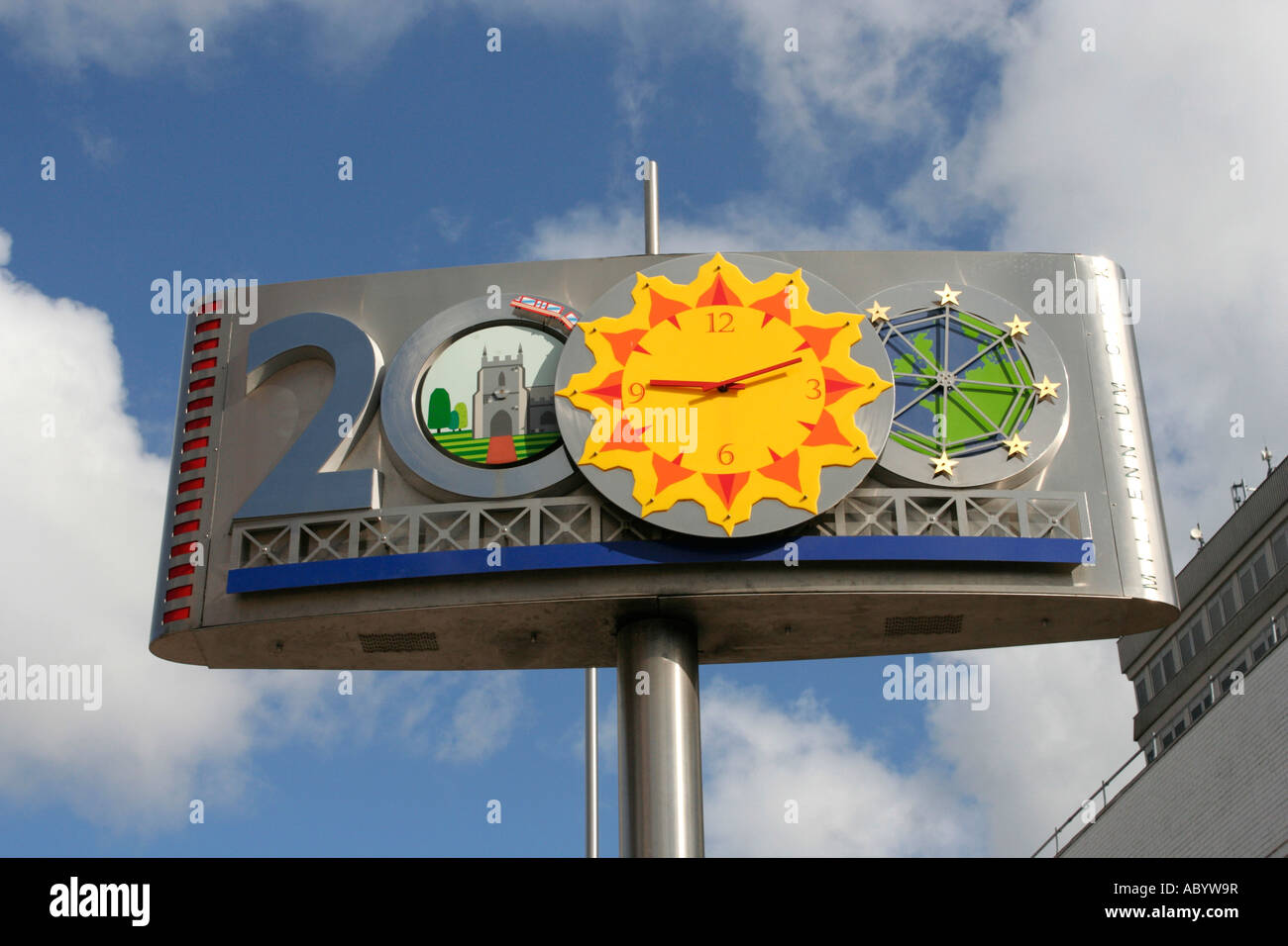 southend town centre millenium clock essex england uk gb Stock Photo ...