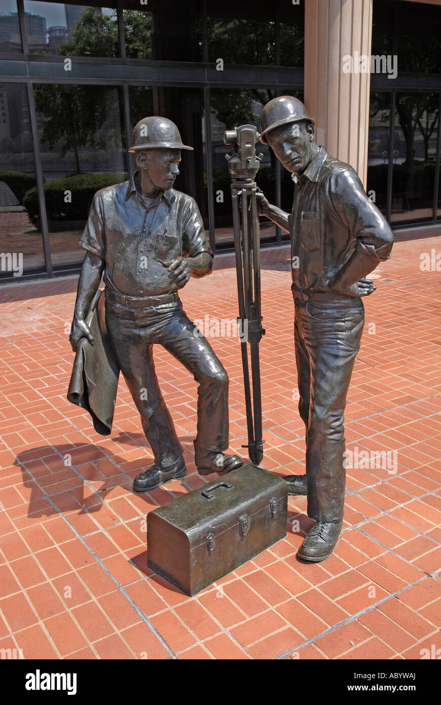 Mining statue at Allegheny Landing in the city of Pittsburgh ...