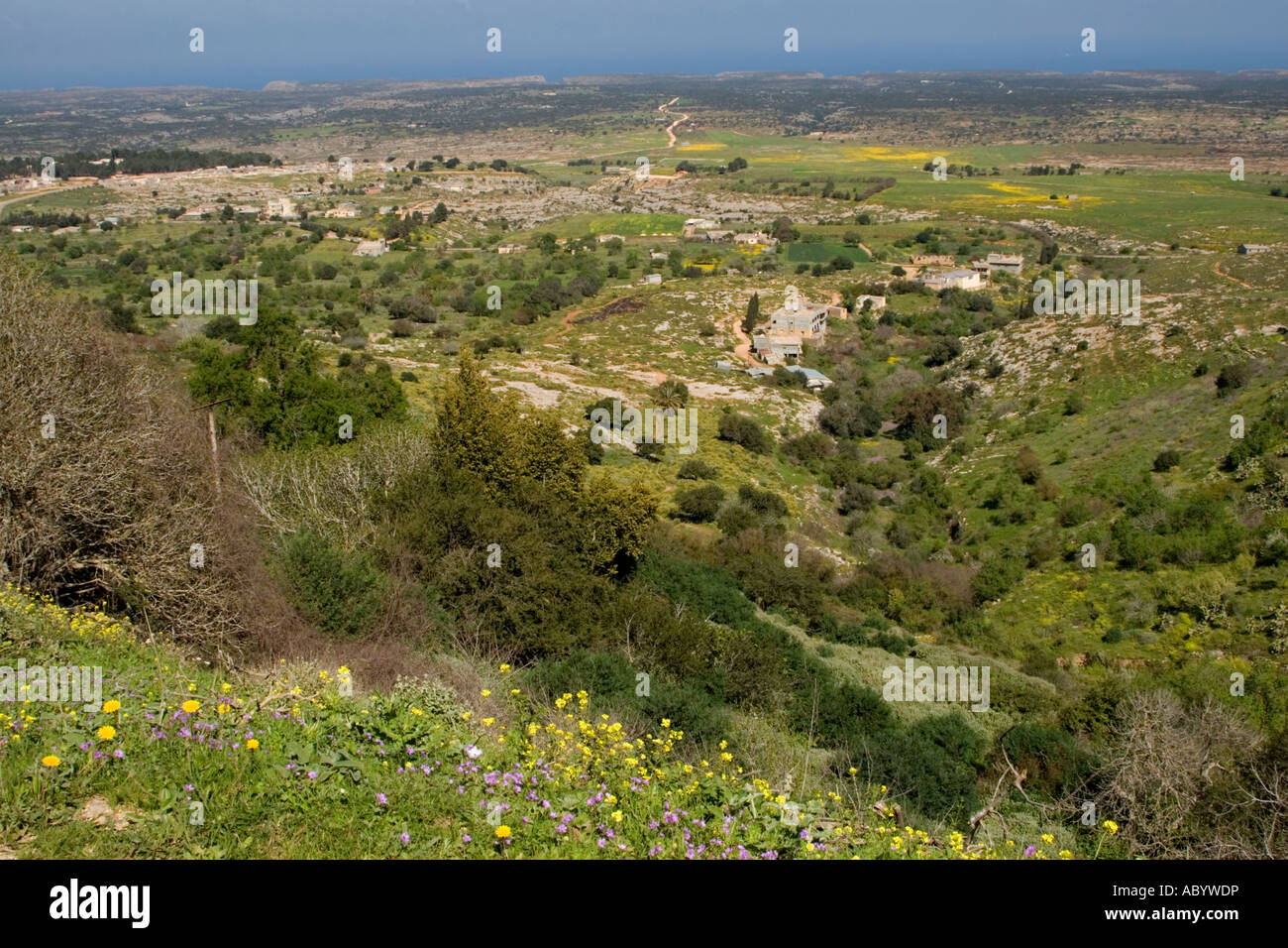 Cyrene, Libya. View toward Mediterranean from Cyrene Stock Photo - Alamy