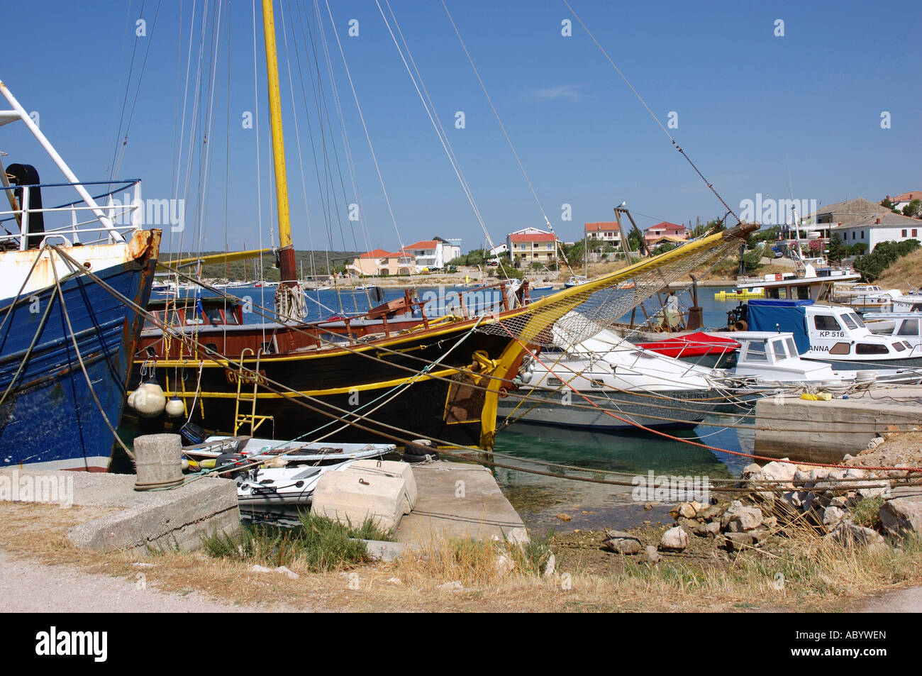 Simuni Pag Island Dalmatia Croatia former ex Yugoslavia Pago Dalmacija ...