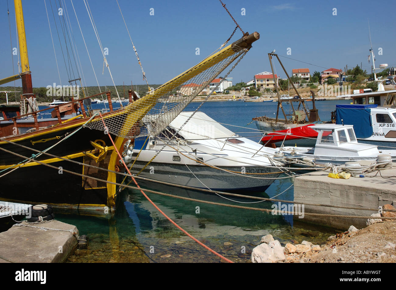 Simuni Pag Island Dalmatia Croatia former ex Yugoslavia Pago Dalmacija ...