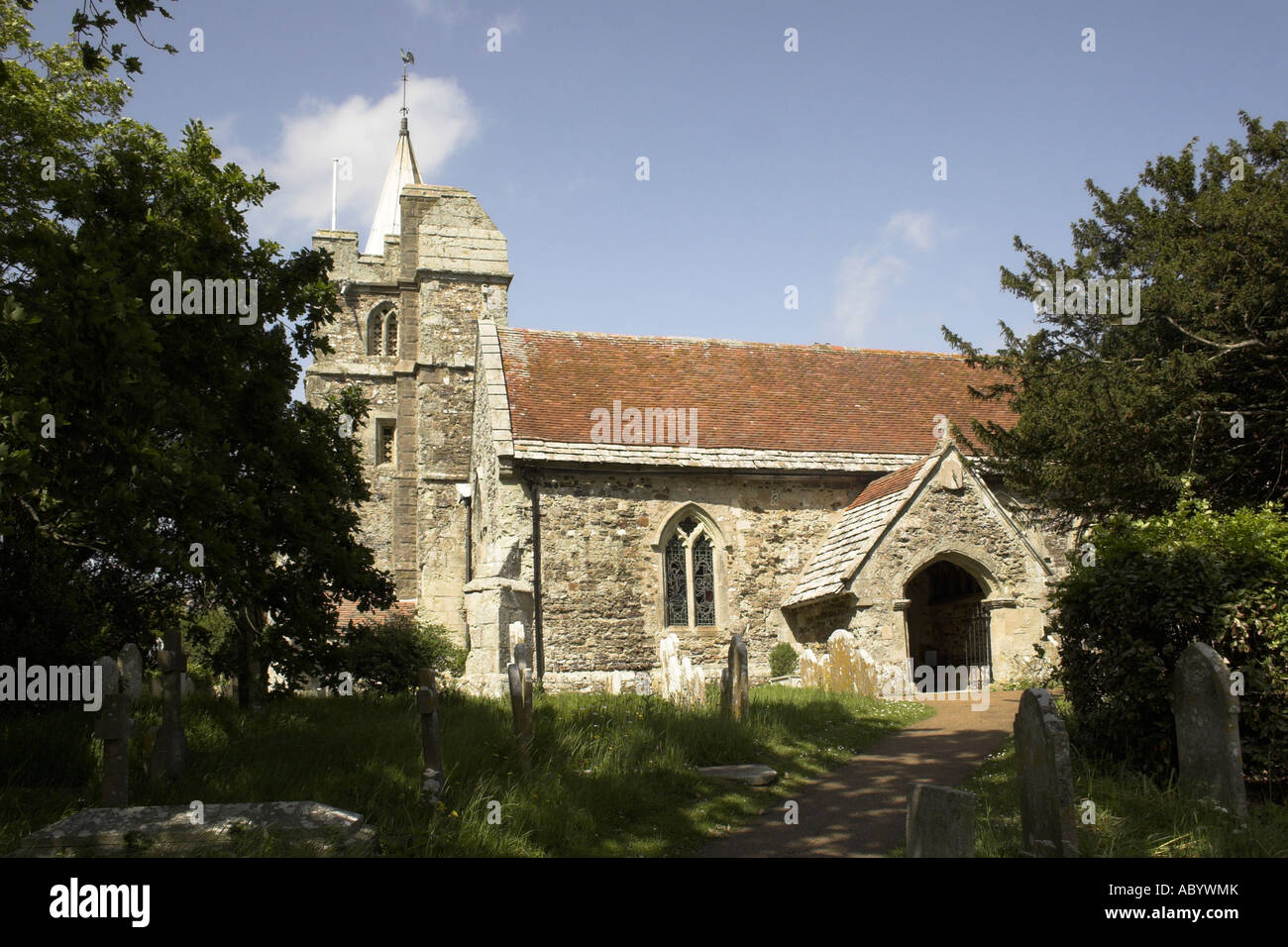 St Mary the Virgin Church, Brighstone - Isle of Wight Stock Photo - Alamy