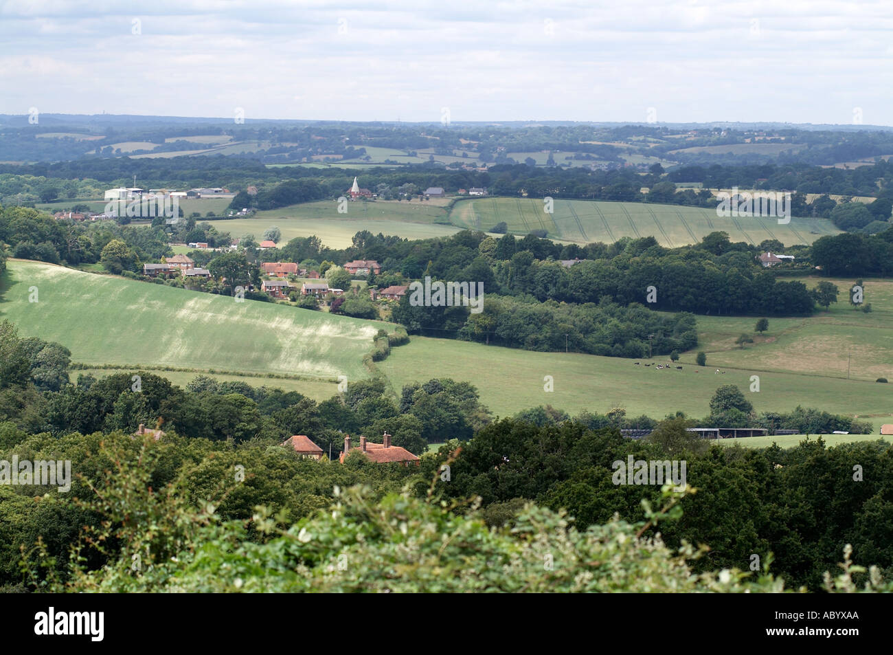 english kent countryside green rolling hills landscape pleasant view ...