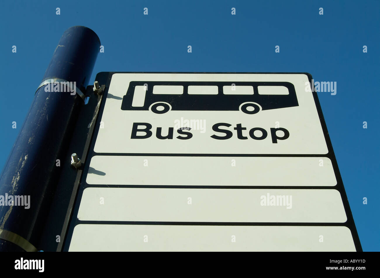bus stop sign travel public transport coach Stock Photo - Alamy