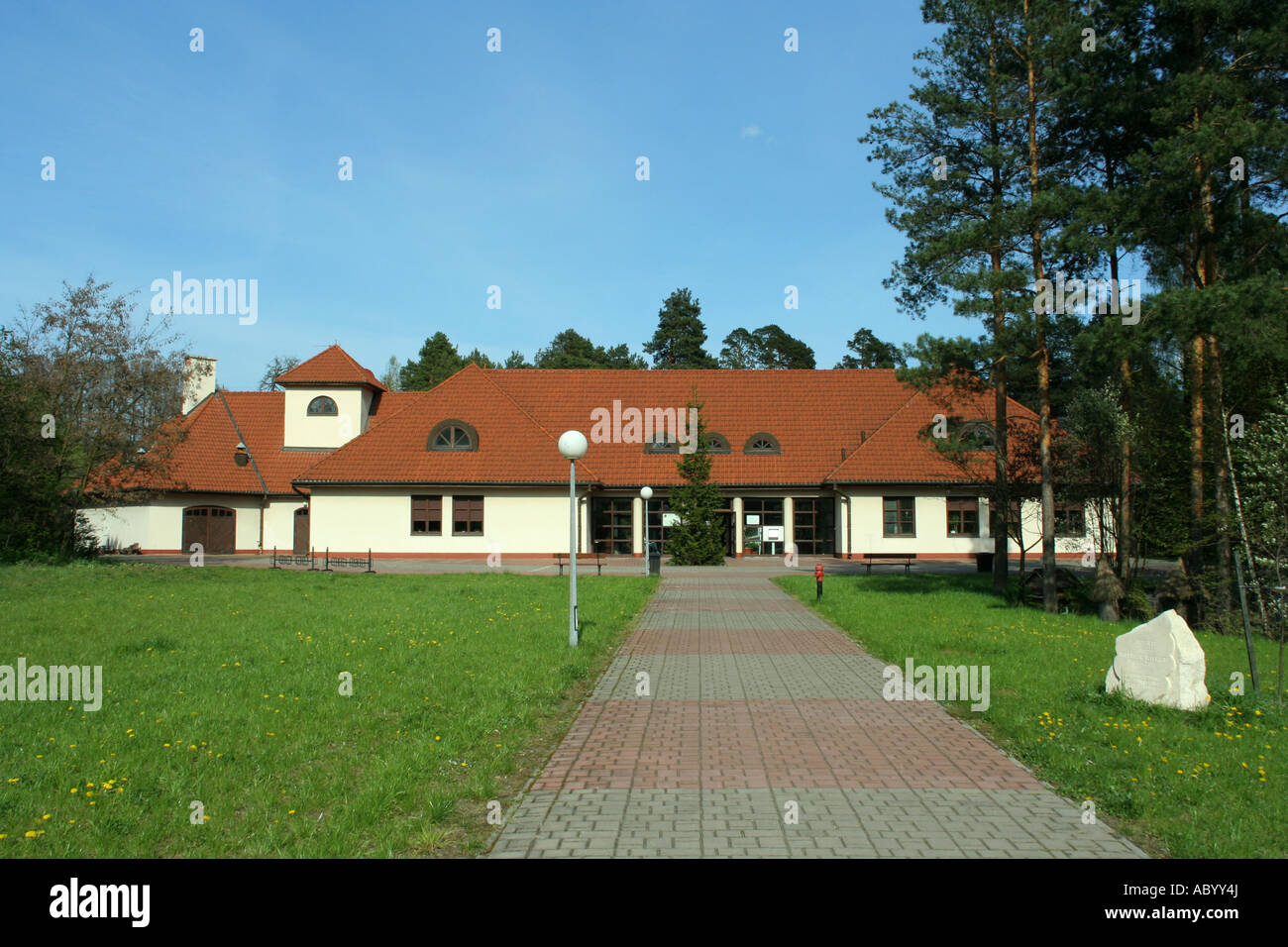 Roztoczanski National Park museum building in Zwierzyniec Poland Stock ...