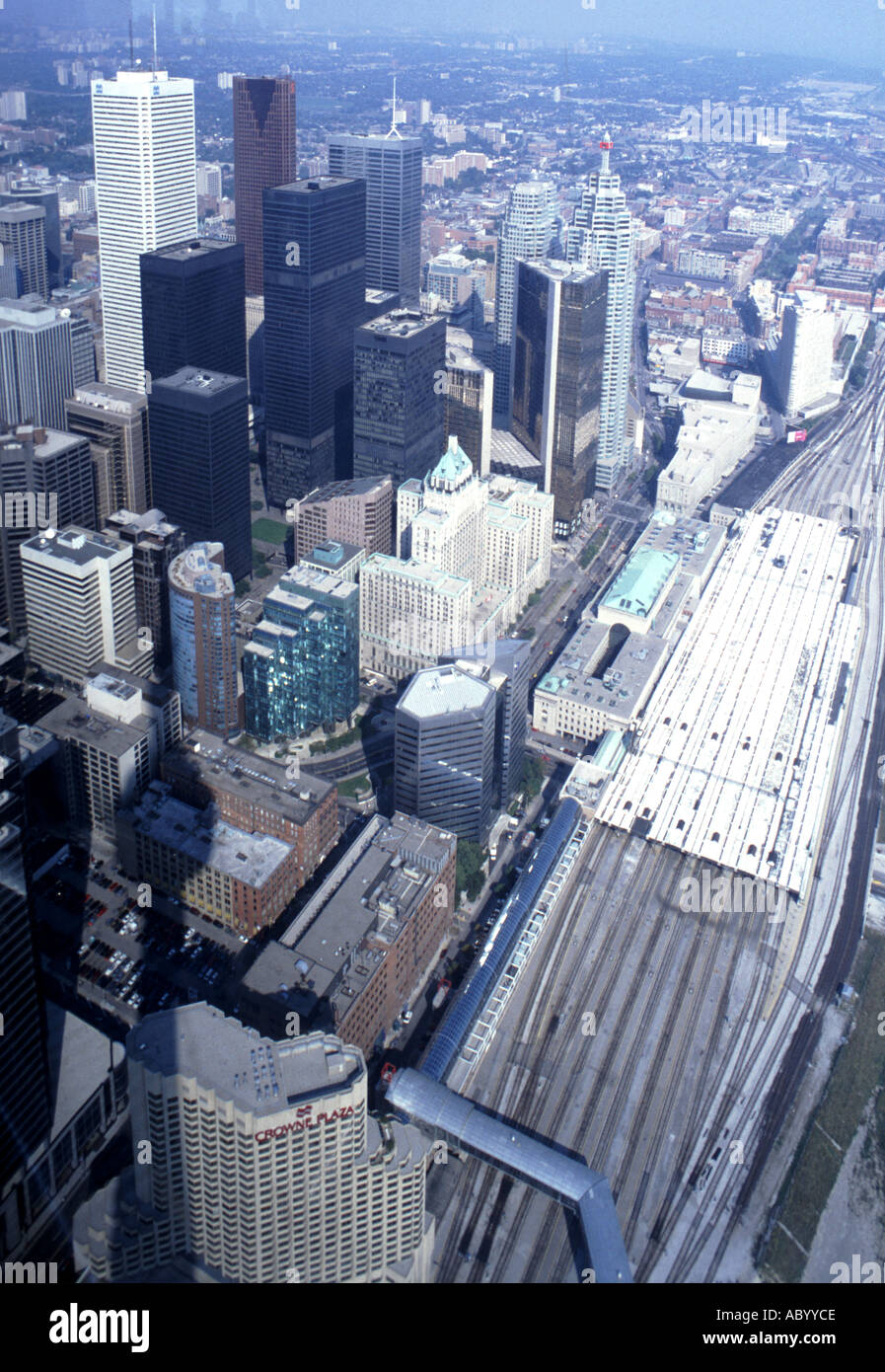 View from Toronto Radio Tower Canada Stock Photo - Alamy