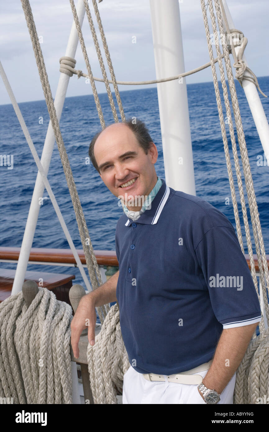 Man on ship deck hi-res stock photography and images - Alamy