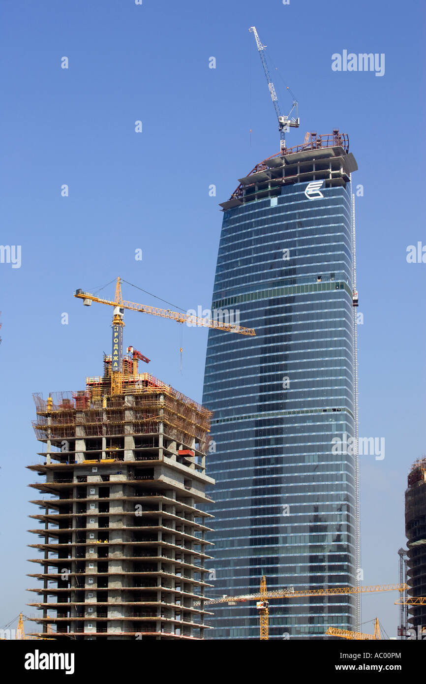 The Federation Tower skyscraper complex currently under construction in ...