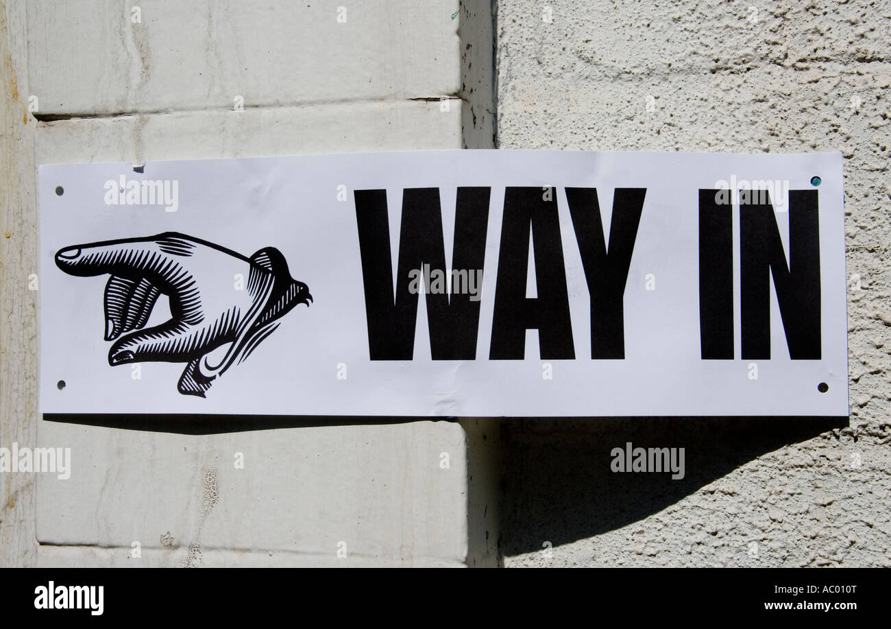 way in sign Stock Photo - Alamy