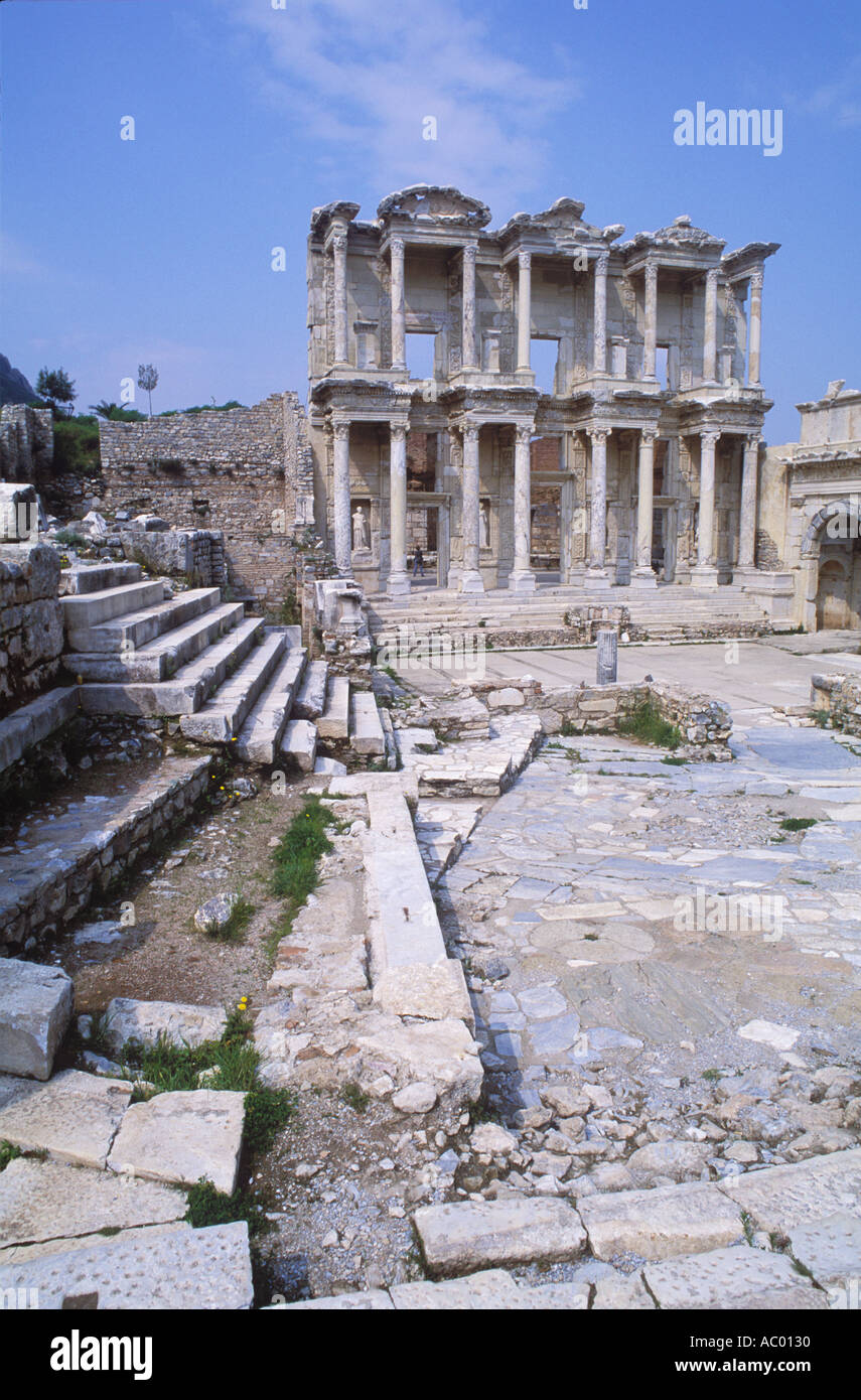 Ancient ruins of Ephesus Turkey Stock Photo - Alamy