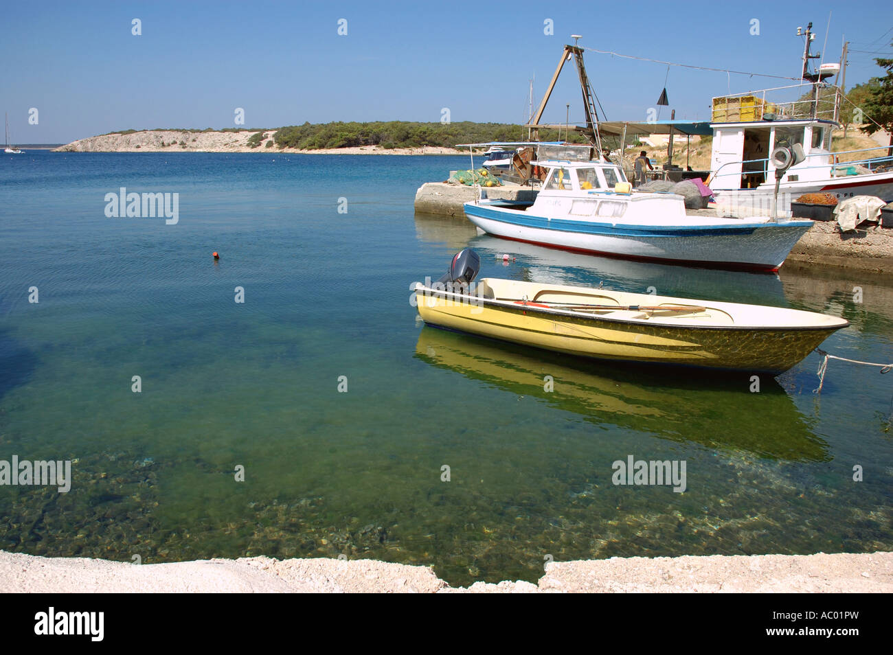 Simuni Pag Island Dalmatia Croatia former ex Yugoslavia Pago Dalmacija ...
